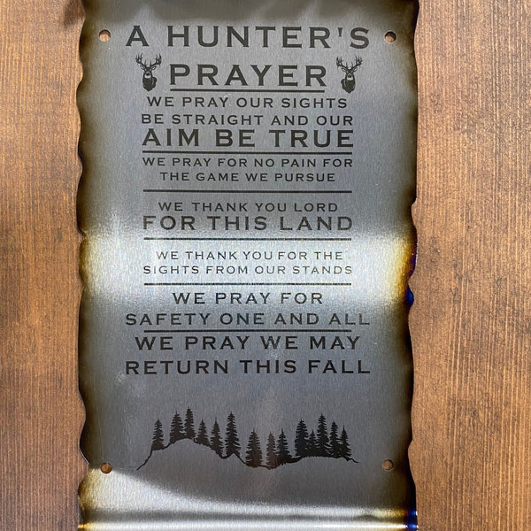 Hunters Prayer - Etsy