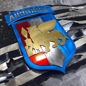 SETAF Patch Metal American Flag, Airborne Military Art, Steel Flag ...