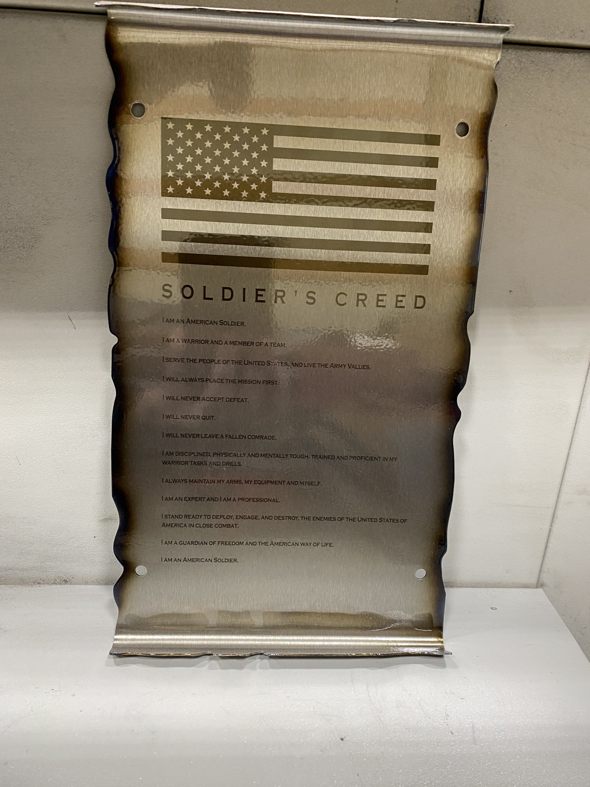 Soldiers Creed Army Soldier Creed Army Gift for Army | Etsy