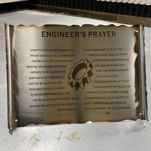 Engineer’s Prayer, Gift for Engineers, Electrical Engineer Gift ...