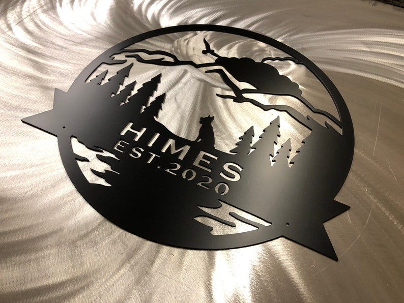 Family Monogram Nature Monogram Unique Home Decor - Etsy