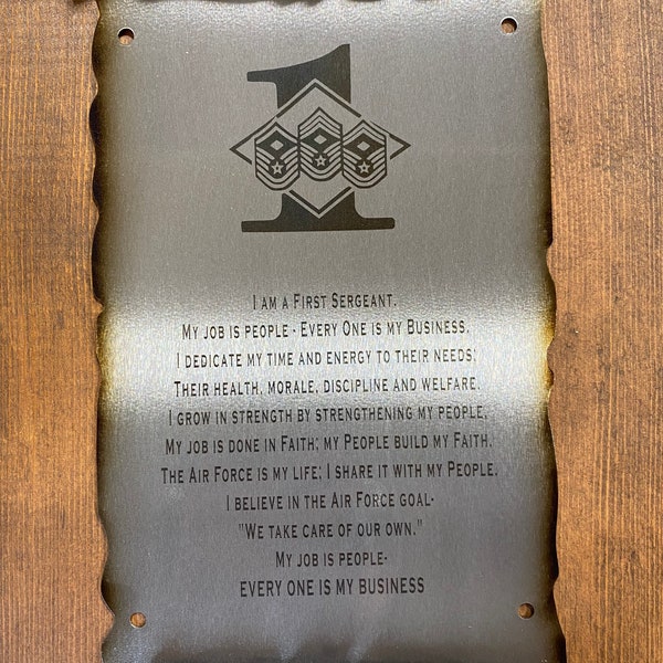 First Sergeant Creed - Etsy