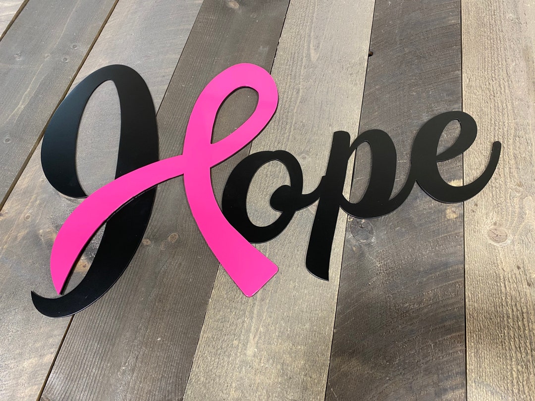 Cancer Awareness / Hope / Cancer Ribbon / Inspirational Sign - Etsy