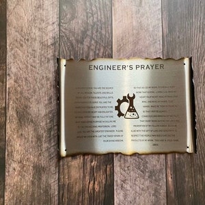 Engineer’s Prayer, Gift for Engineers, Electrical Engineer Gift ...
