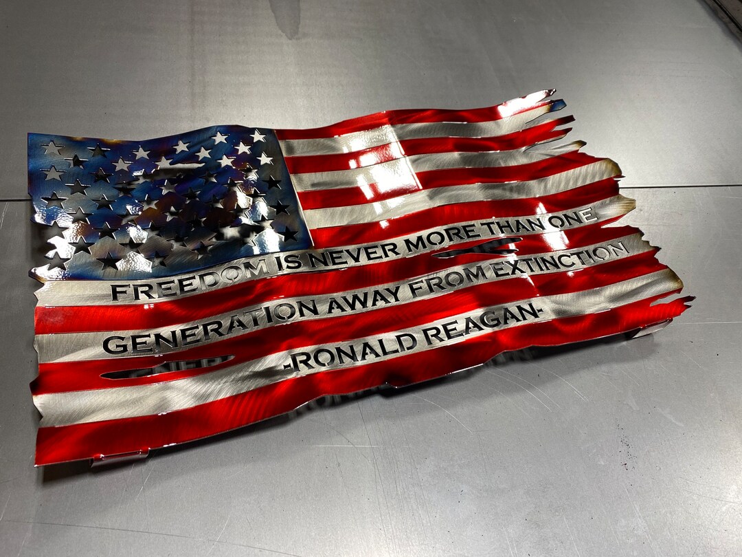 Metal Flag, American Flag, Metal American Flag, American Flag Metal ...