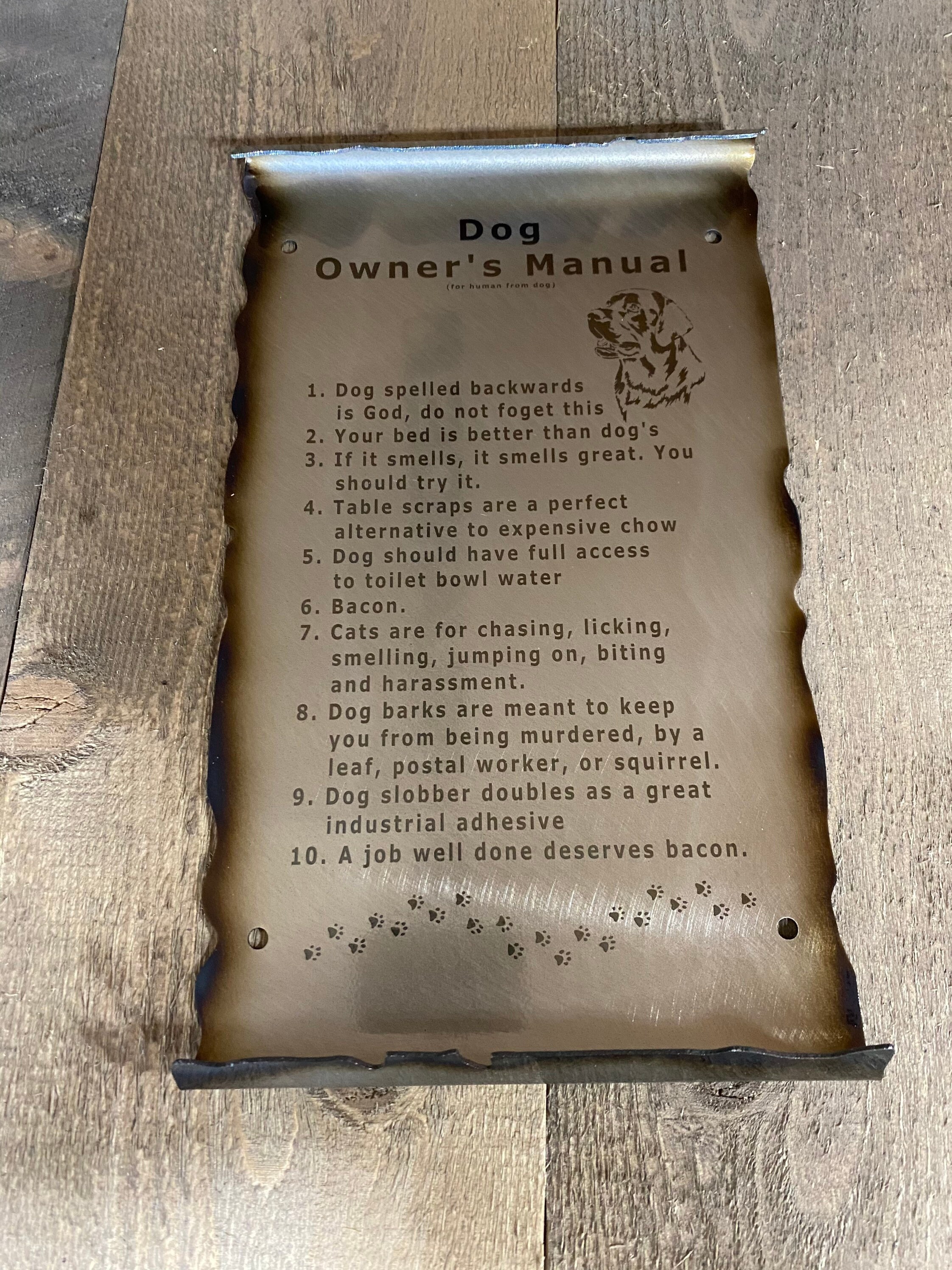 Dog Owners Manual Dog Lovers Gift Dog Mom Gift Dog Dad - Etsy Finland