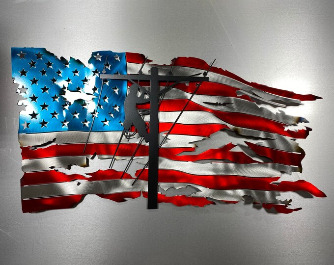 Lineman Flag Lineman Metal Flag Lineman Gifts Lineman Life - Etsy