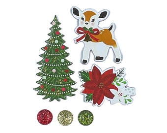 Christmas Chipboard Ephemera - Etsy