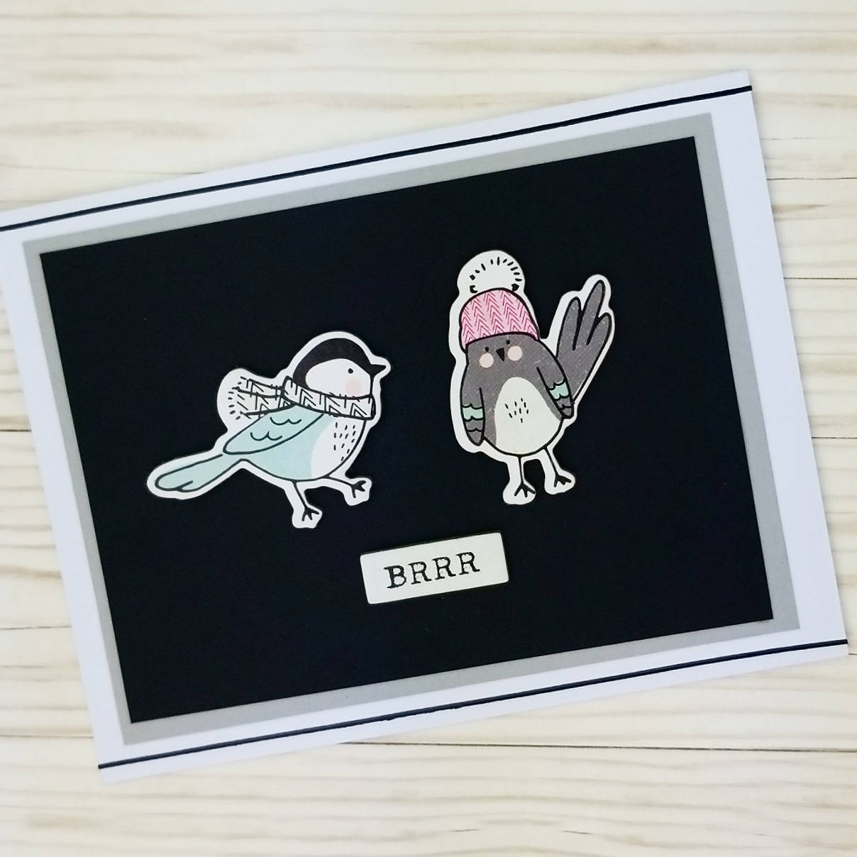 Winter Bird Handmade Card / Holiday Greeting Card / Christmas - Etsy