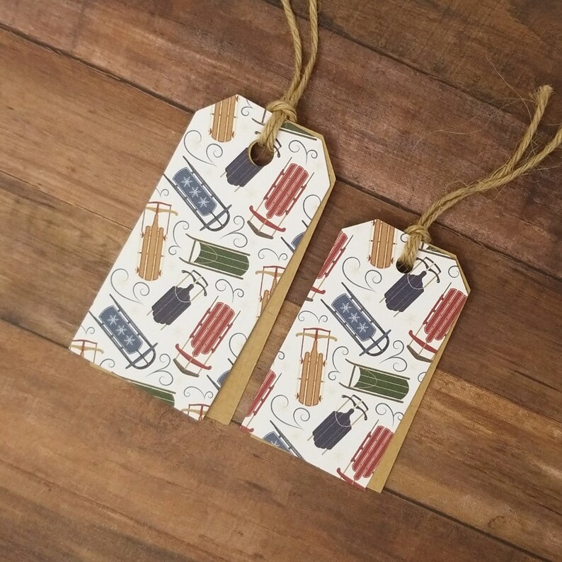 Holiday Gift Tags // Winter Theme // Set of 10 // Christmas - Etsy