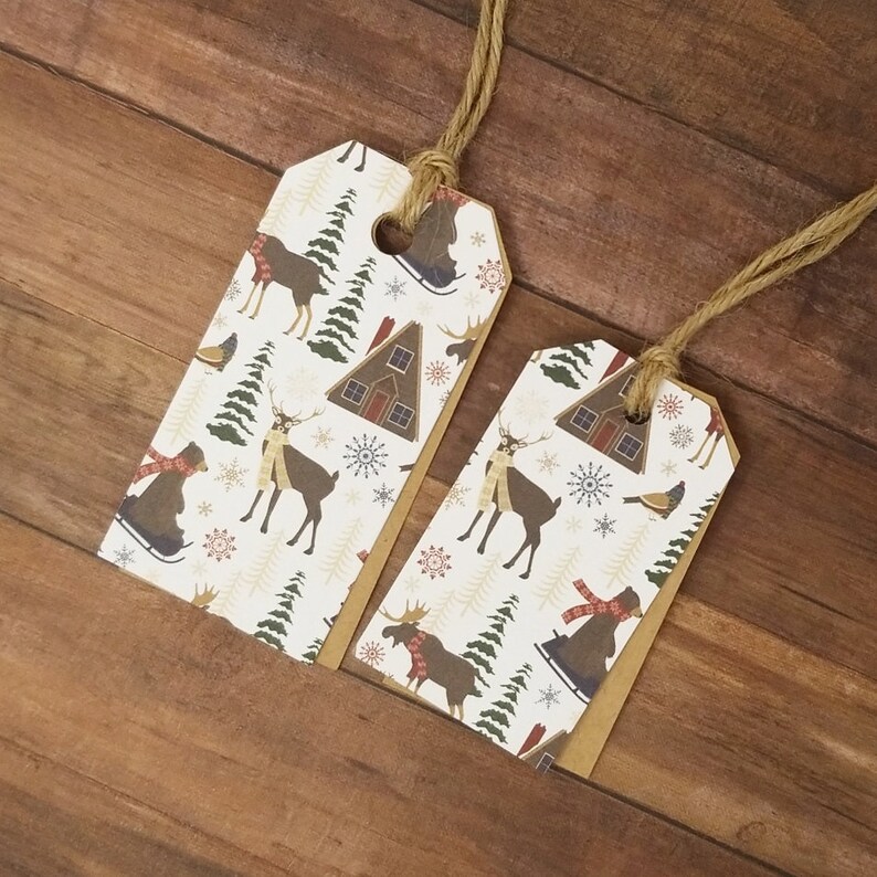 Holiday Gift Tags // Winter Theme // Set of 10 // Christmas - Etsy