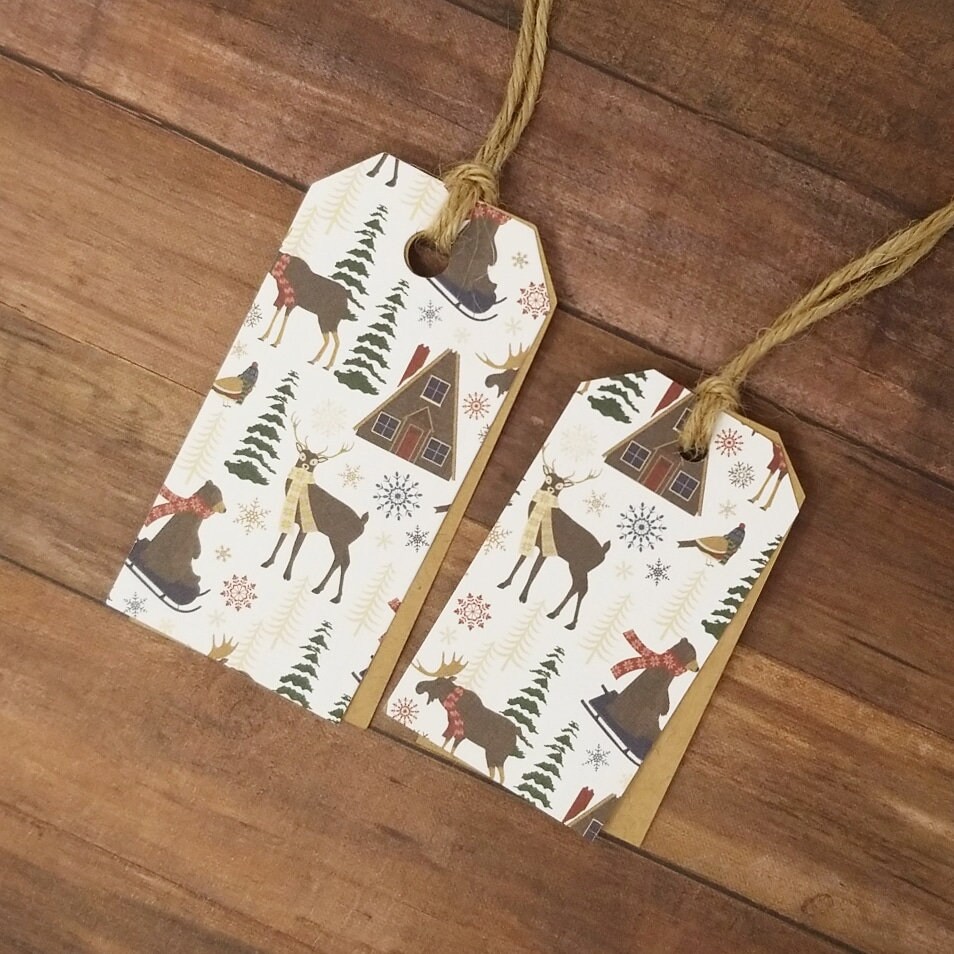 Holiday Gift Tags // Winter Theme // Set of 10 // Christmas | Etsy