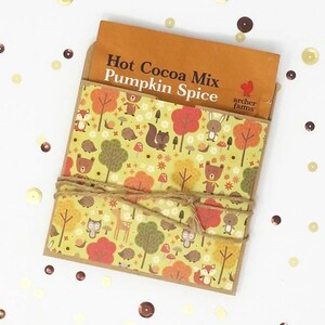Autumn Hot Cocoa Pockets // Woodland Animal Pumpkins // - Etsy