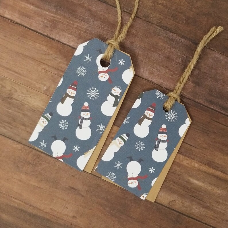 Holiday Gift Tags // Winter Theme // Set of 10 // Christmas - Etsy