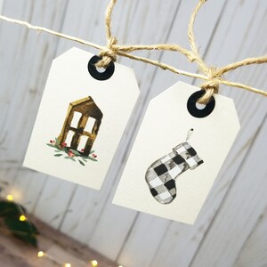 Rustic Holiday Gift Tags // Winter Theme // Set of 10 // Christmas Tags ...