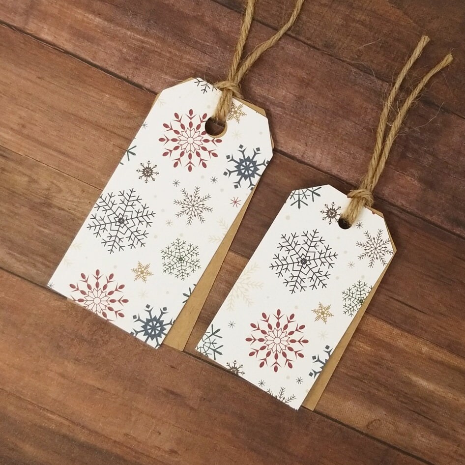 Holiday Gift Tags // Winter Theme // Set of 10 // Christmas | Etsy