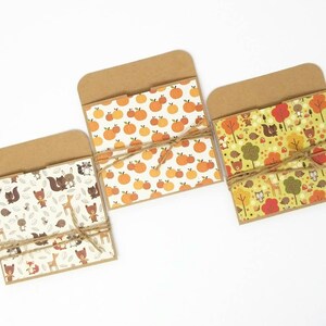 Autumn Hot Cocoa Pockets // Woodland Animal Pumpkins // - Etsy