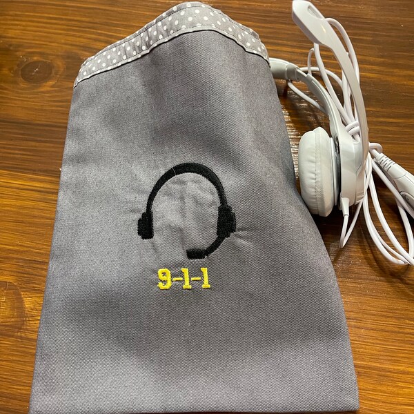 911 Dispatcher Headset Bags - Etsy