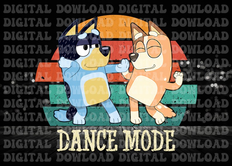 Bluey character png dance mode dad bluey bingo Bluey Family - Etsy Schweiz
