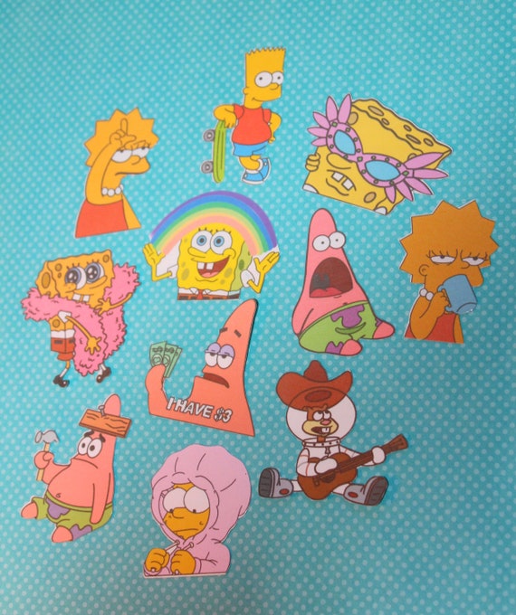 Cartoon Characters Stickers Online Shopping at Danelle Perez blog