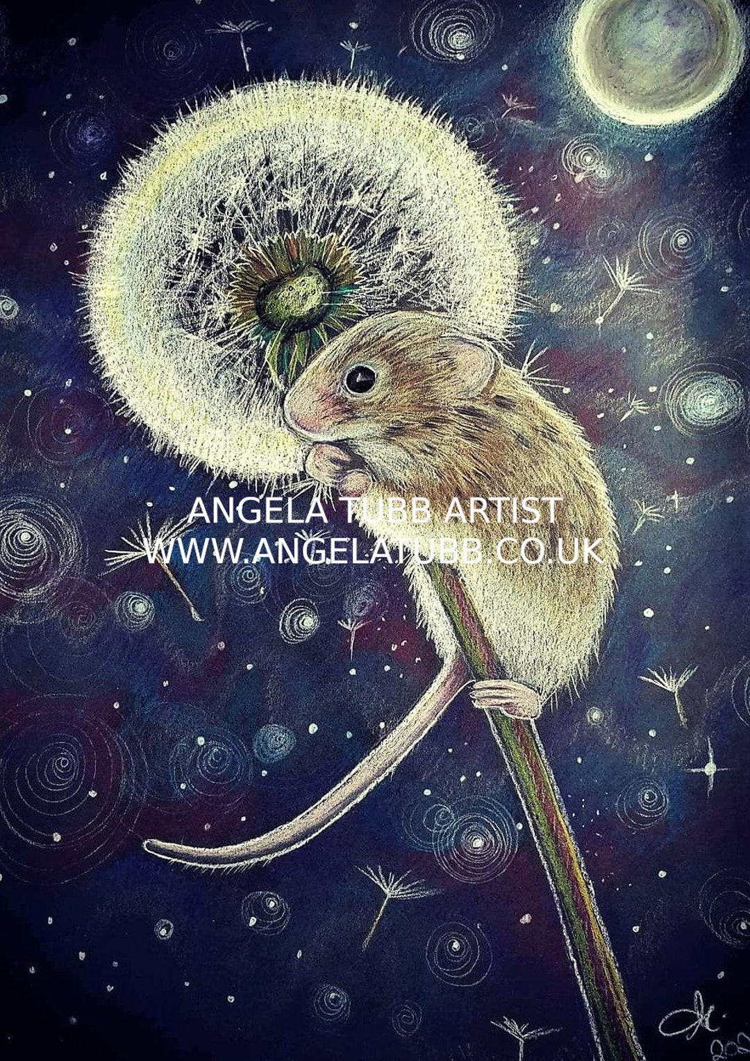 Mouse and Dandelion A4 Archival Matt High Quality Print - Etsy