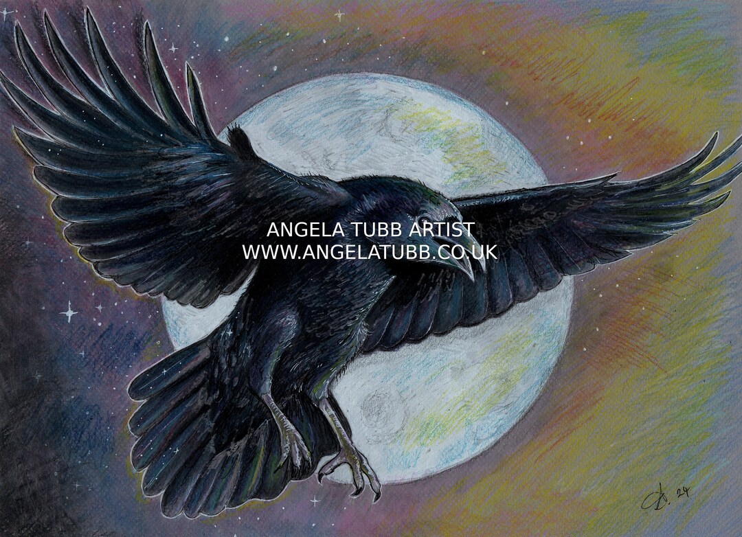 Beautiful Raven the Familiar A4 Archival Matt High Quality Print - Etsy