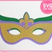 MARDI GRAS MASK Svg Photo Booth Prop Mardi Gras Party Fat | Etsy