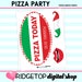 PIZZA PARTY, Photo Booth Props, Printable, Party Printable, Printable ...