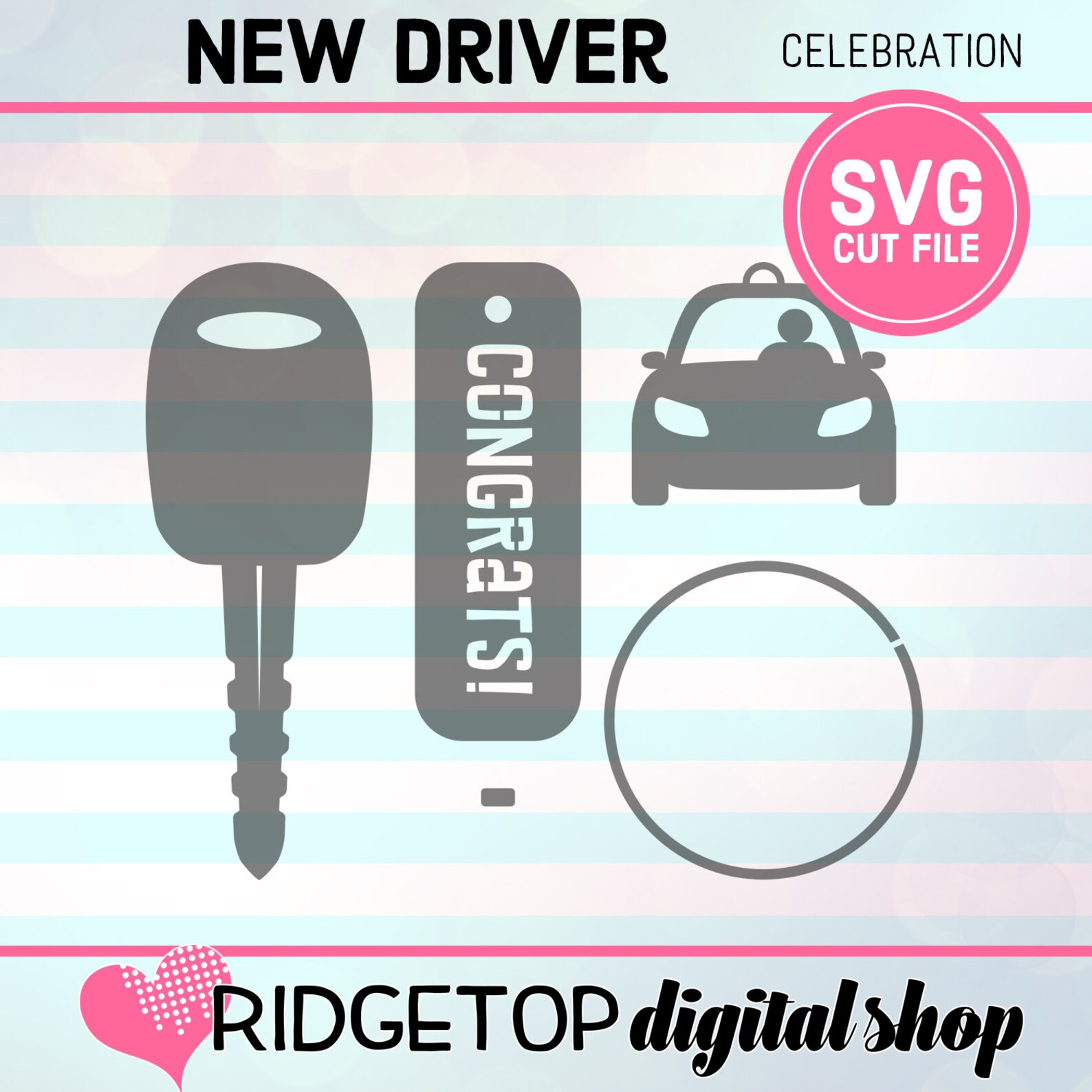 NEW DRIVER SVG Cut Files Vector Graphic Keys Car - Etsy