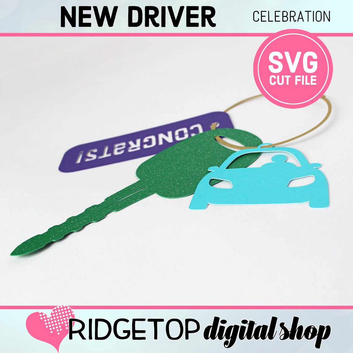 NEW DRIVER SVG Cut Files Vector Graphic Keys Car - Etsy