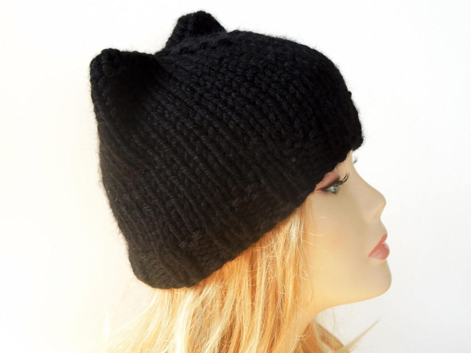 KNITTING PATTERN - Cat Ears Hat - Etsy