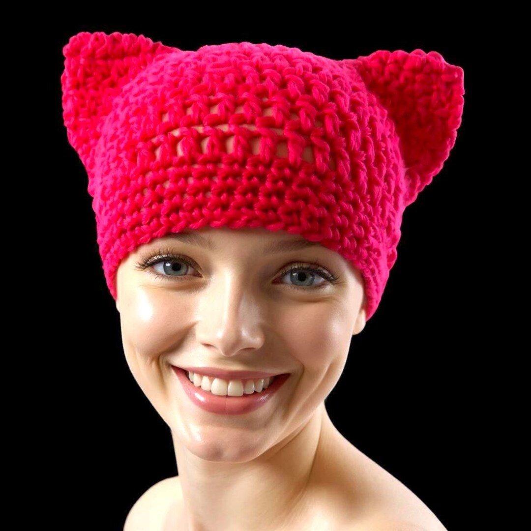 Crochet Cat Ears Hat Pattern: Easy PDF Beanie - Etsy