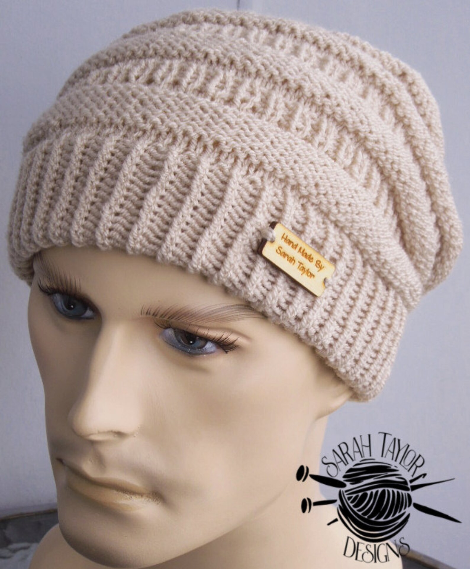Hipster Beanie Hat Knitting Pattern: Slouchy Style (PDF Pattern) - Etsy