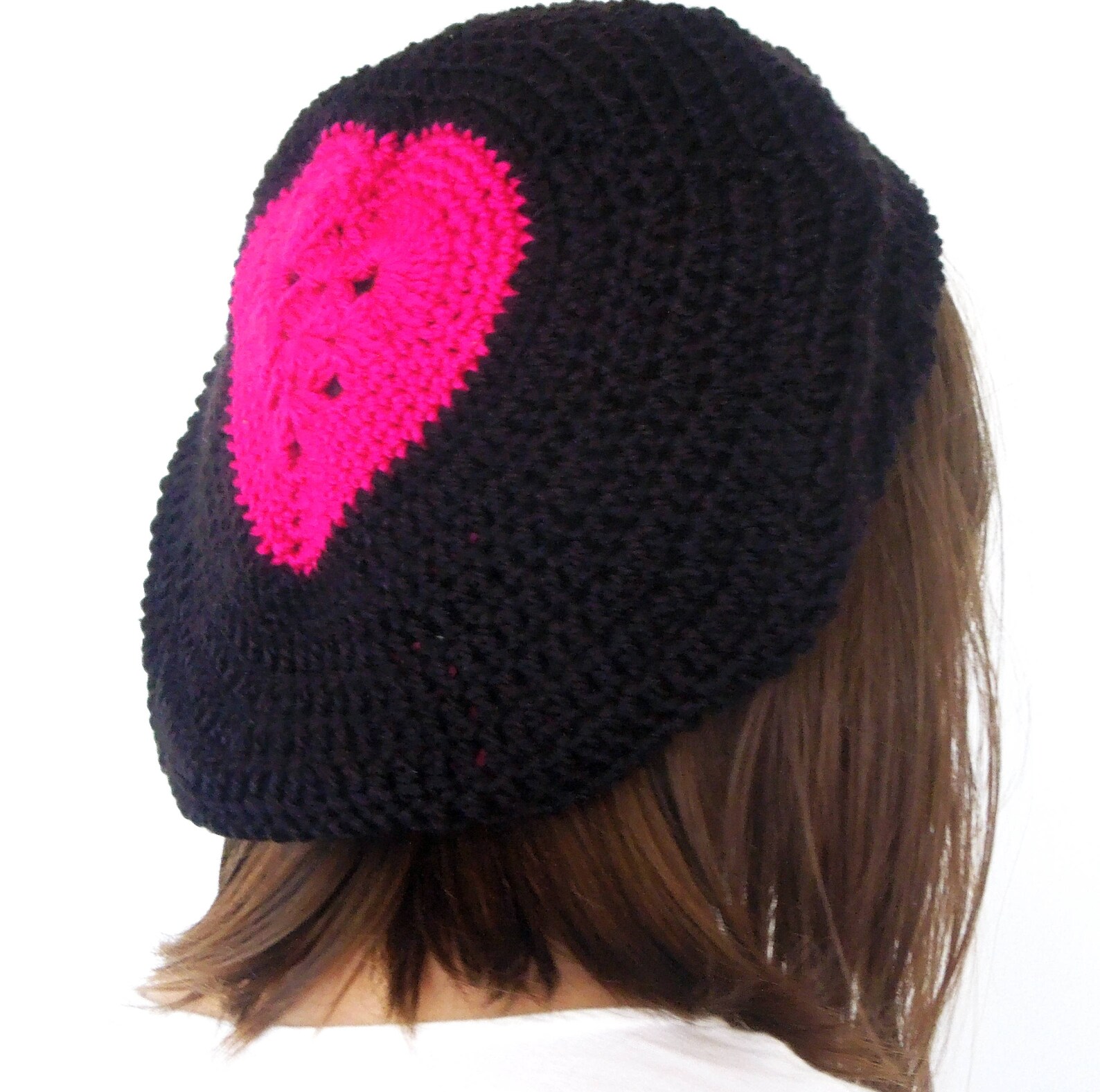 Heart Beret Crochet Pattern Heart Hat Crochet Heart Hat | Etsy