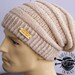 Hipster Beanie Hat Knitting Pattern: Slouchy Style (PDF Pattern) - Etsy