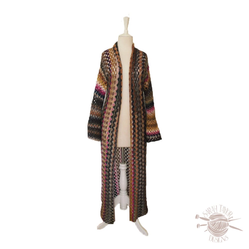 Crochet PATTERN Long Shrug Boho Chic Easy Crochet Project | Etsy