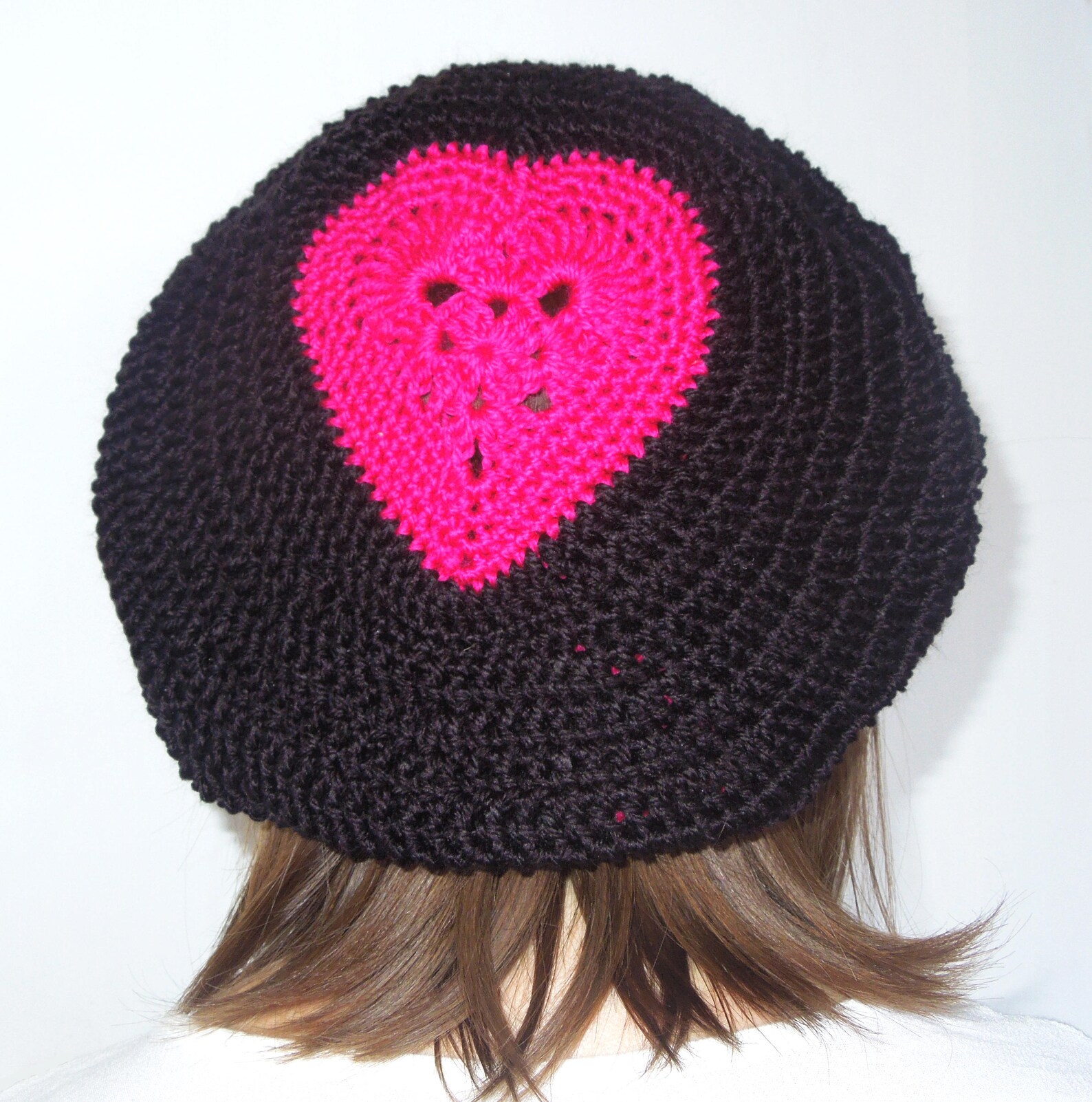 Heart Beret Crochet Pattern Heart Hat Crochet Heart Hat | Etsy