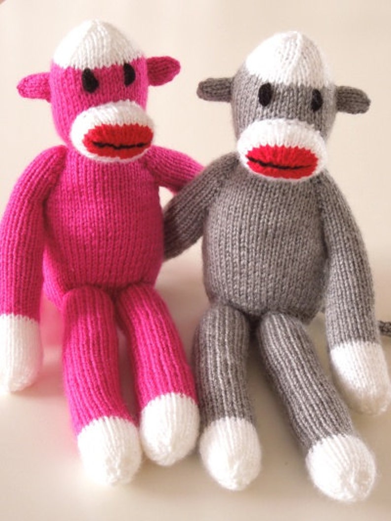 Sock Monkey Pattern Knitting Pattern Amigurumi Pattern - Etsy