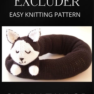 Knitting PATTERN - Kitty Draft Excluder/draught Excluder - Instant ...
