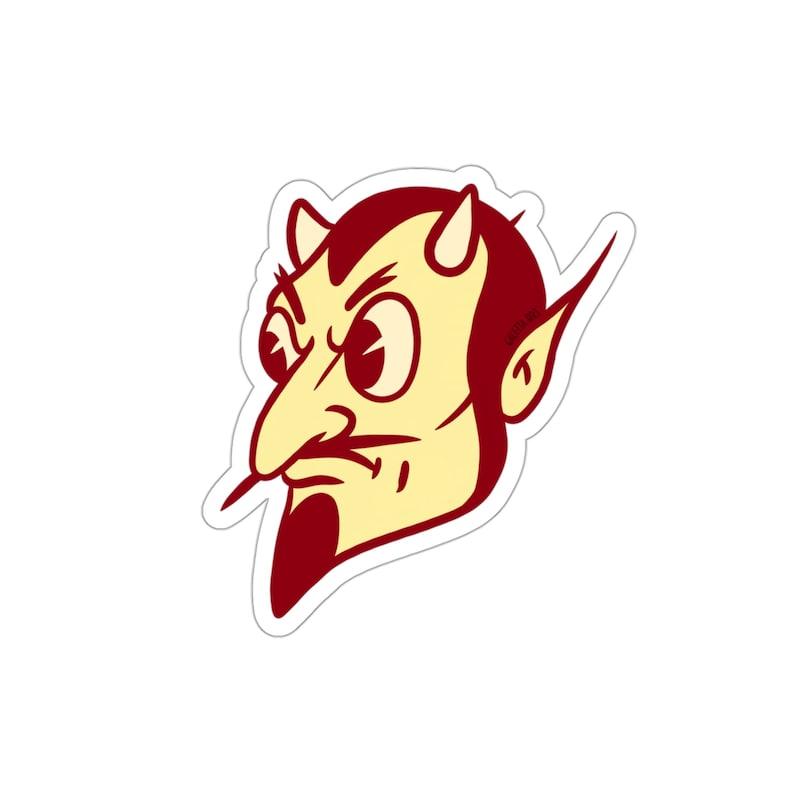 Devil Cartoon Tattoo - Etsy