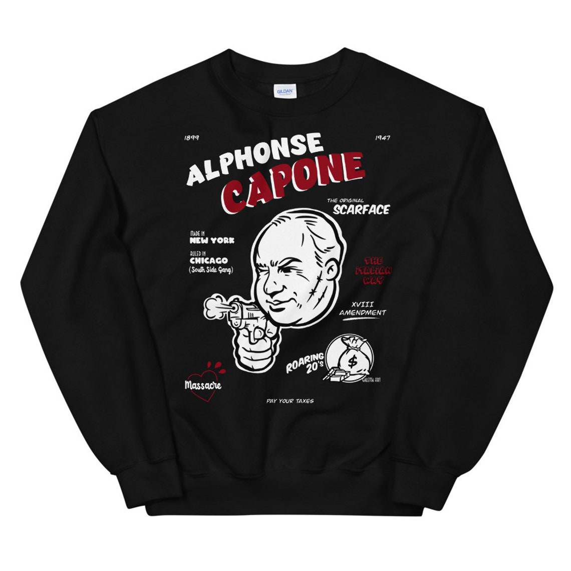 Capone Unisex T-shirt/sweatshirt Gift for Dad Gangster | Etsy