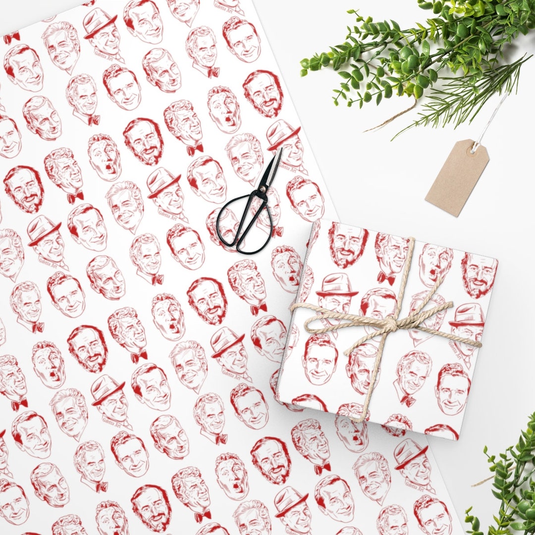 Paisano Wrapping Paper, Retro Italian Style Gift, Vintage Singers ...