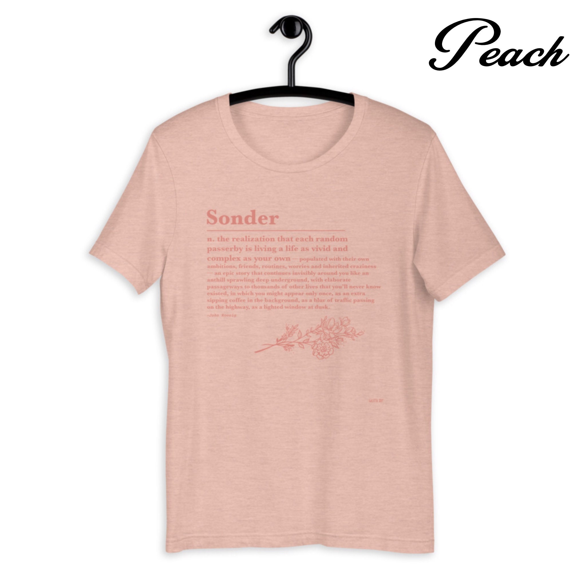 Sonder Definition Unisex T-shirt Literature Writing - Etsy Israel