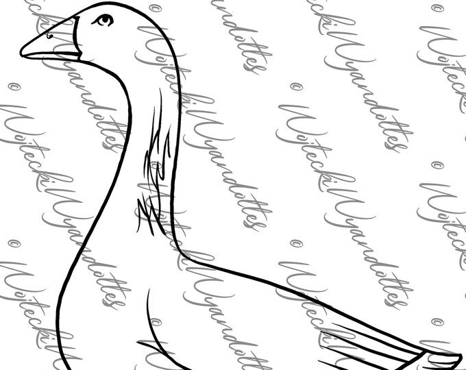 Exhibition Embden Goose Vinyl Decal - Etsy