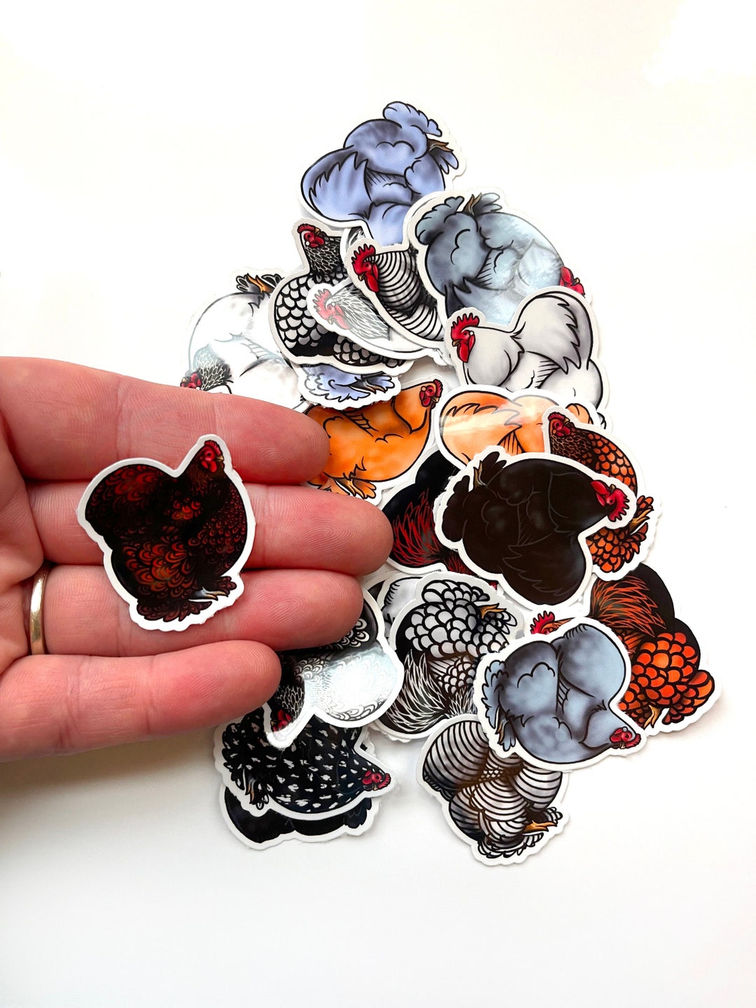 Cochin Chicken Stickers Choose Your Variety - Etsy