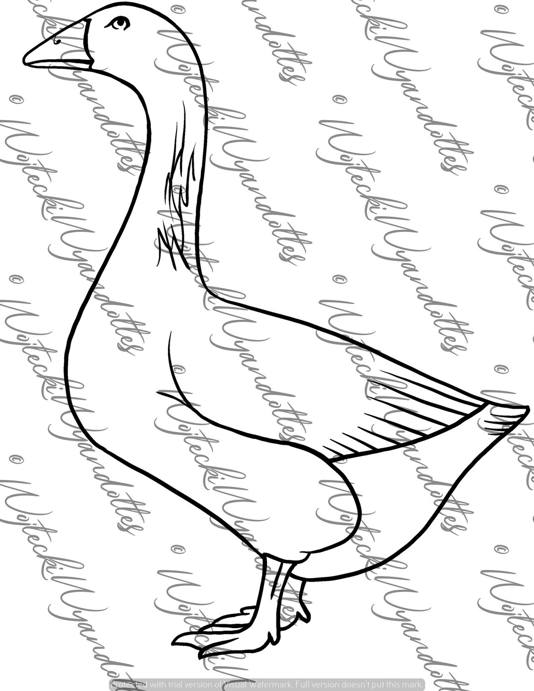 Exhibition Embden Goose Vinyl Decal - Etsy