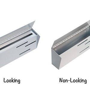 Modern Mailbox | Mid Century Modern Mailbox | Horizontal White/silver ...