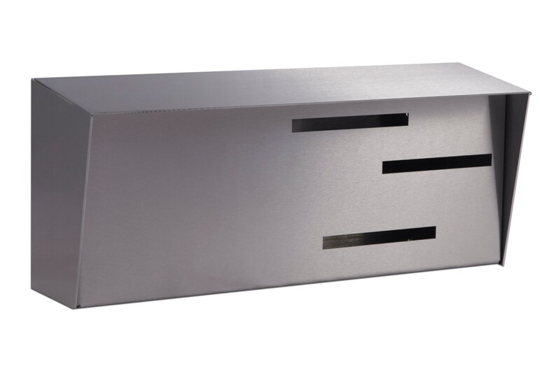Modern Mailbox Mid Century Modern Mailbox Horizontal White - Etsy