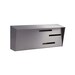 Modern Mailbox | Mid Century Modern Mailbox | Horizontal Silver - Etsy