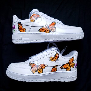 Monarch Butterflies Hand-painted Shoes | Butterfly Shoes | Custom ...